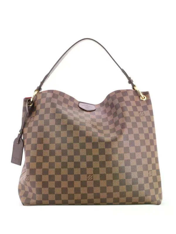 LOUIS VUITTON Damier Mm Hobo Bag - Brown