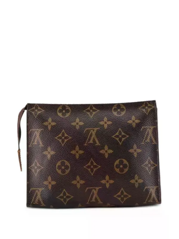 LOUIS VUITTON Toiletry Monogram Canvas Pouch - Brown