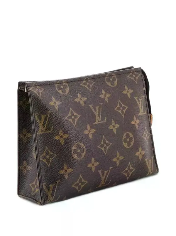LOUIS VUITTON Toiletry Monogram Canvas Pouch - Brown