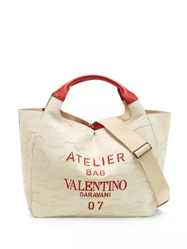 Valentino Garavani Large Atelier 07 Camouflage Edition Tote Bag