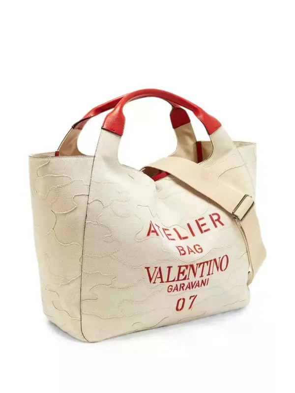 Valentino Garavani Large Atelier 07 Camouflage Edition Tote Bag