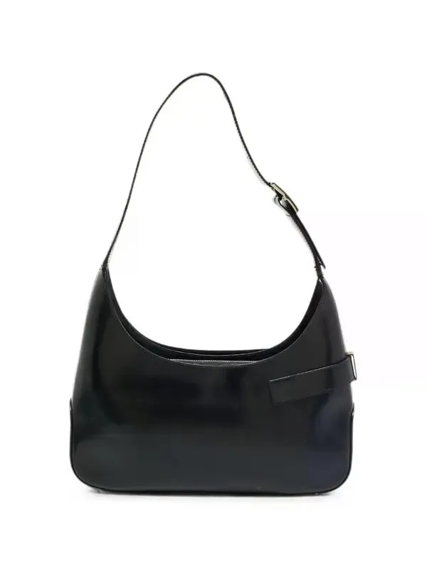 FERRAGAMO Gancini Brushed Leather Shoulder Bag
