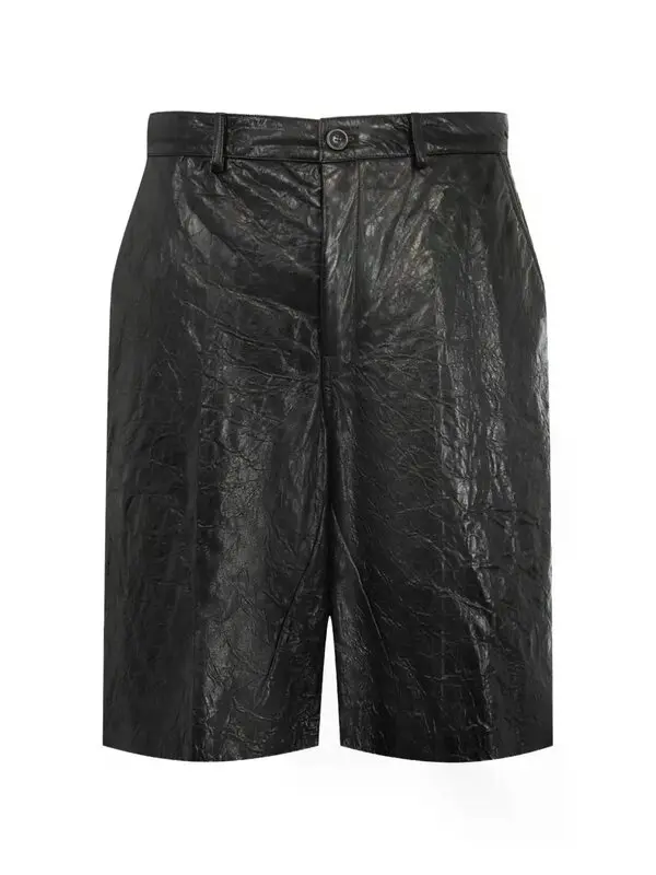 Rick Owens Leather Work Shorts