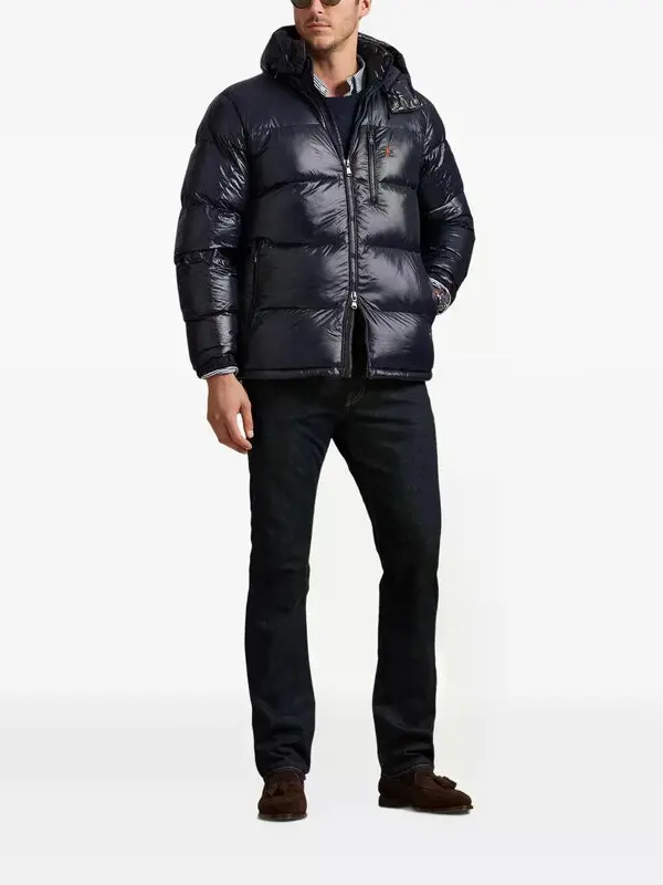 Polo Ralph Lauren Padded Jacket With Detachable Hood - Blue