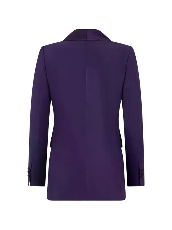 Alberta Ferretti Single-breasted Blazer With Scarf Detail