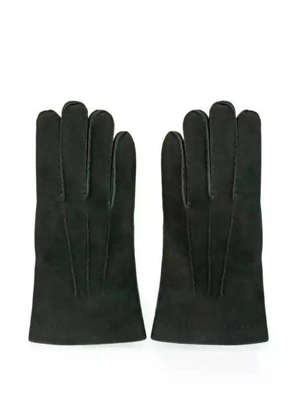 MOORER Suede-finish Stitched-detail Gloves