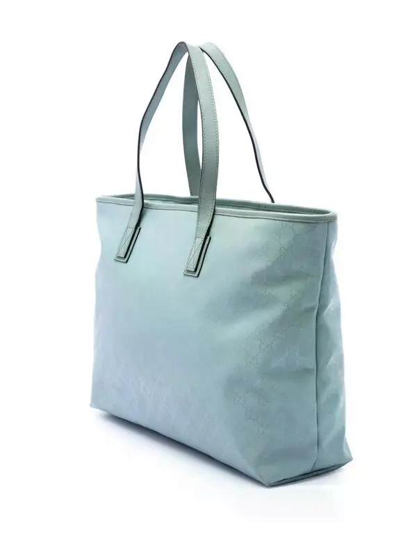 Gucci Large Gg Imprimé Tote Bag - Blue
