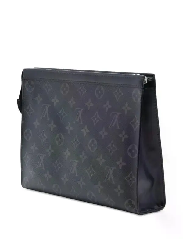 LOUIS VUITTON Monogram Eclipse Pochette Voyage Mm Clutch Bag
