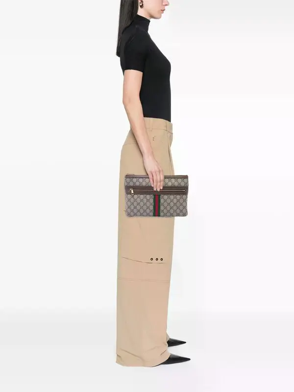 Gucci 2016-2026 Gg Supreme Web Ophidia Clutch Bag