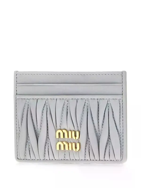 Miu Miu Matelassé Nappa Leather Card Holder