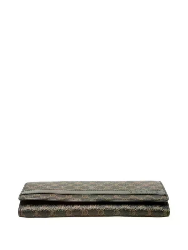 Celine 2000 Macadam Coated Canvas Wallet Long Wallets