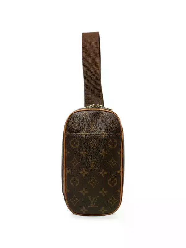 LOUIS VUITTON 2004 Monogram Pochette Gange Crossbody Bag - Brown