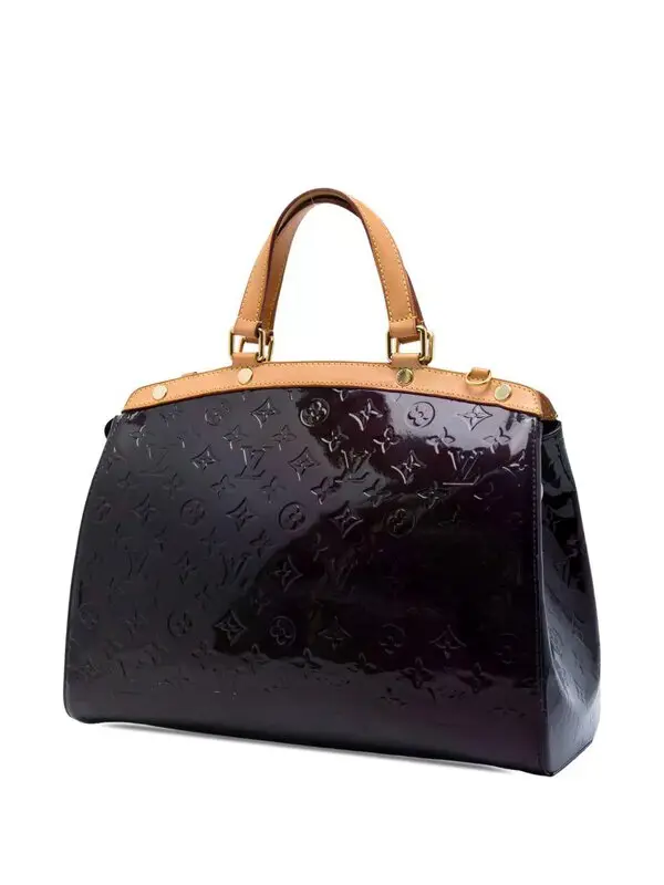 LOUIS VUITTON Monogram Vernis Brea Gm Satchel - Purple