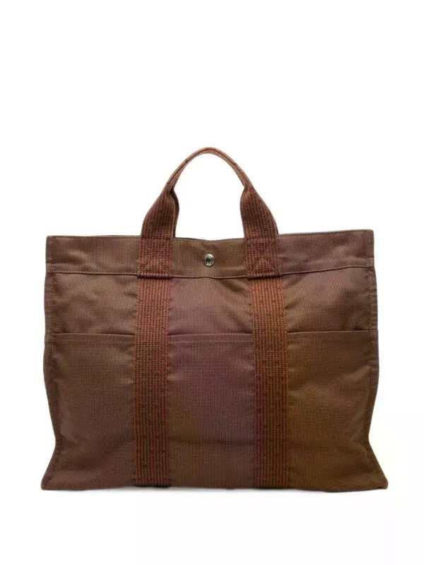 Hermès 1990-2010 Canvas Herline Mm Tote Bag