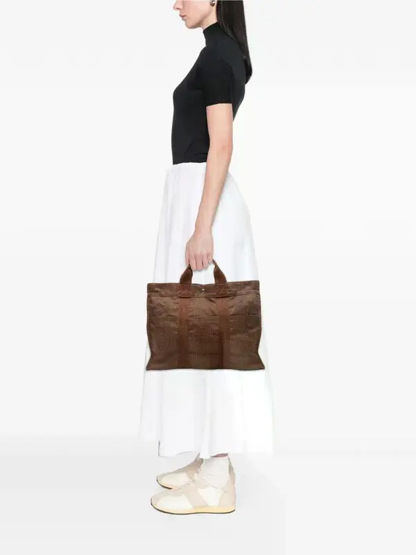 Hermès 1990-2010 Canvas Herline Mm Tote Bag