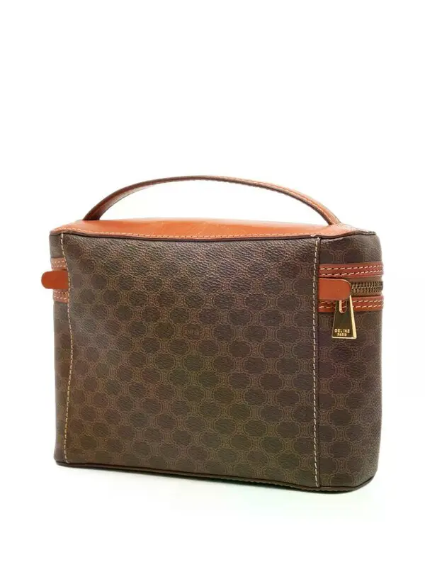 Celine 1994 Macadam Coated Canvas Vanity Bag