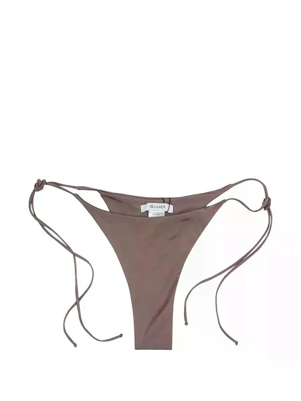 BELAMER Phie Side-tie Bikini Bottoms - Brown