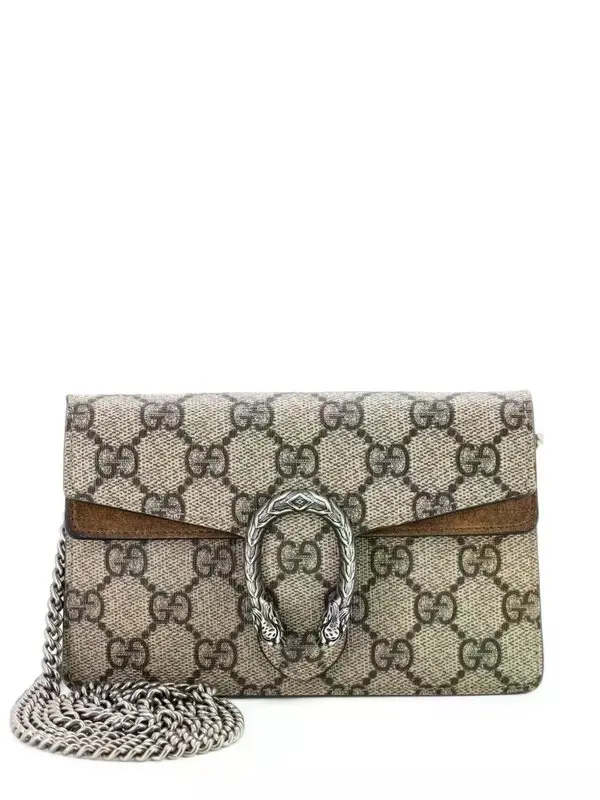Gucci Dionysus Gg Coated Canvas Super Mini Crossbody Bag