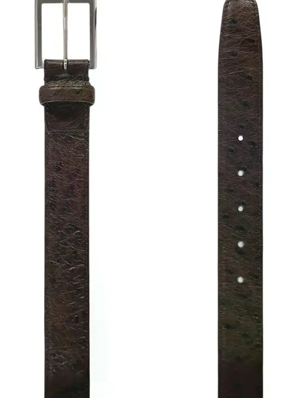 MOORER Leather Belt - Brown