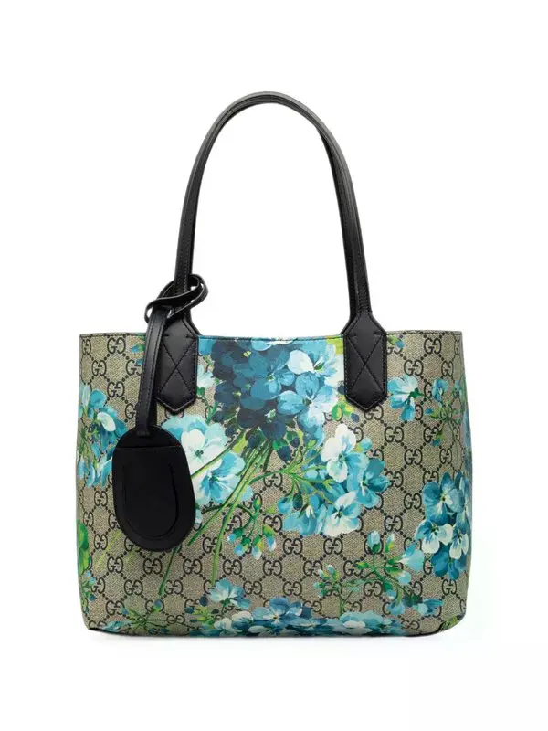 Gucci 2000-2015 Small Gg Supreme Blooms Reversible Tote Bag