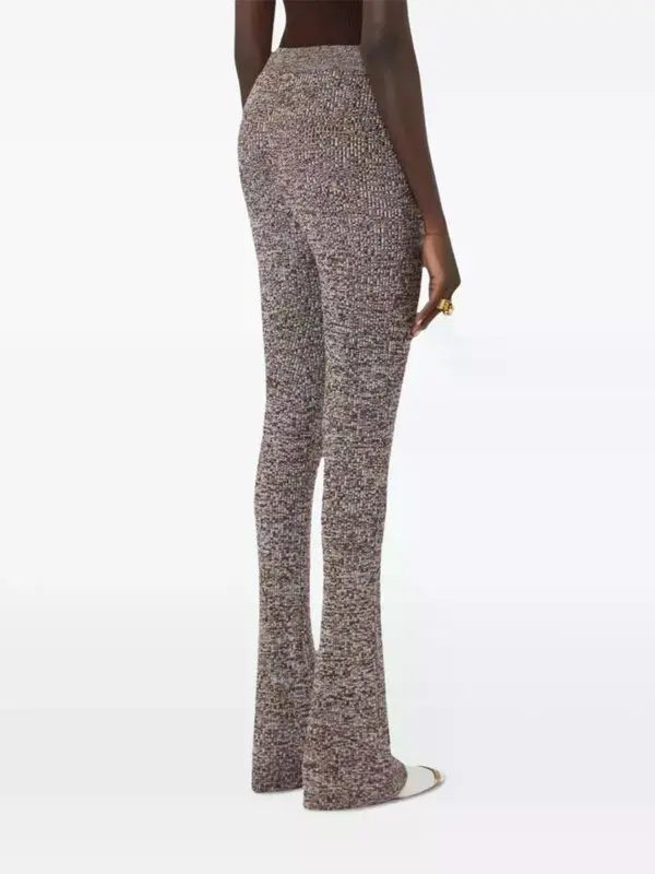 Sportmax Logo Plaque Flared Trousers