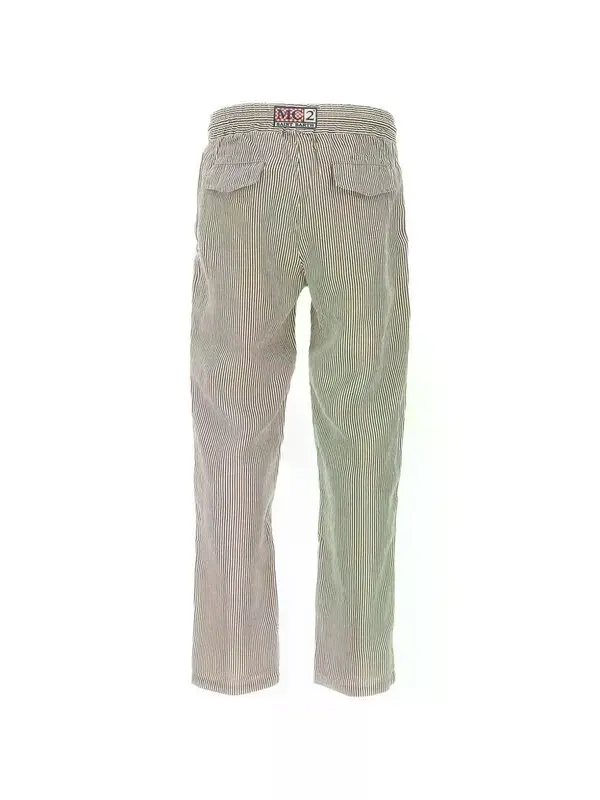 MC2 SAINT BARTH Striped Linen Trousers