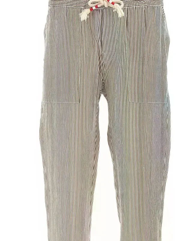 MC2 SAINT BARTH Striped Linen Trousers