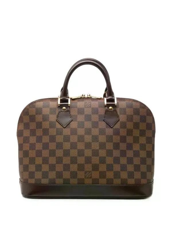 LOUIS VUITTON Damier Ebene Alma Pm Handbag