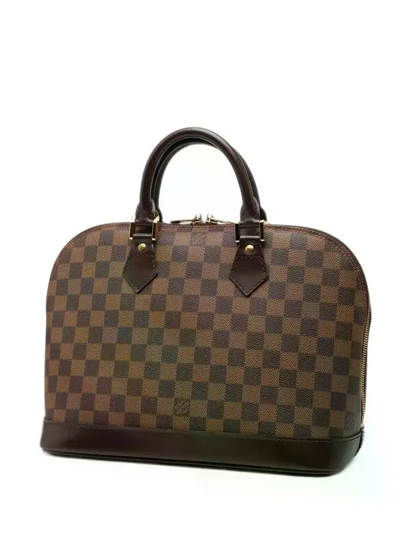 LOUIS VUITTON Damier Ebene Alma Pm Handbag