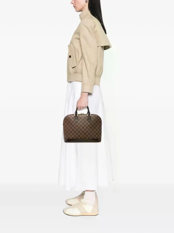 LOUIS VUITTON Damier Ebene Alma Pm Handbag