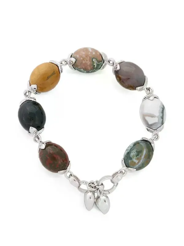 Tamara Comolli Ocean Jasper Coconut Link Bracelet - Silver