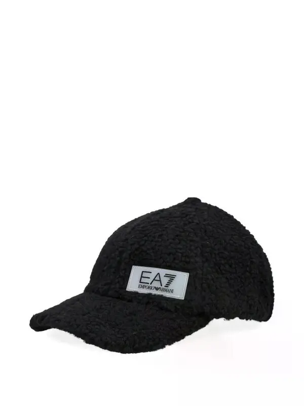 EA7 Contemporary Sport Baseball Logo-patch Shearling-effect Cap