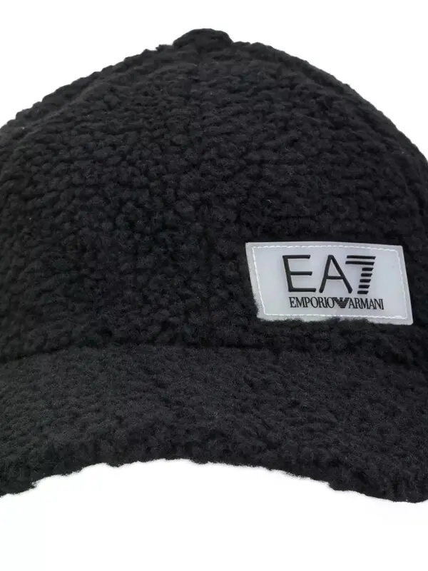 EA7 Contemporary Sport Baseball Logo-patch Shearling-effect Cap
