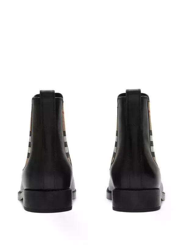 Burberry Leather Hampstead Ankle Boots