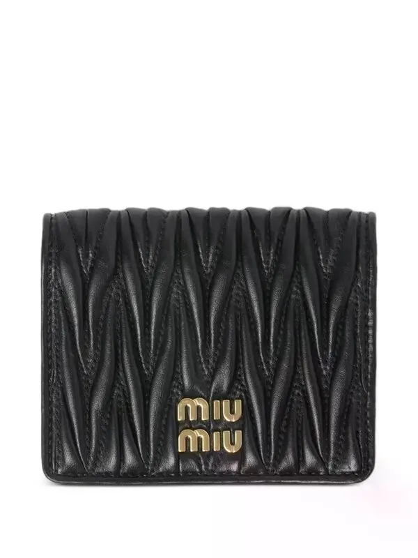 Miu Miu Small Matelassé Nappa Leather Wallet