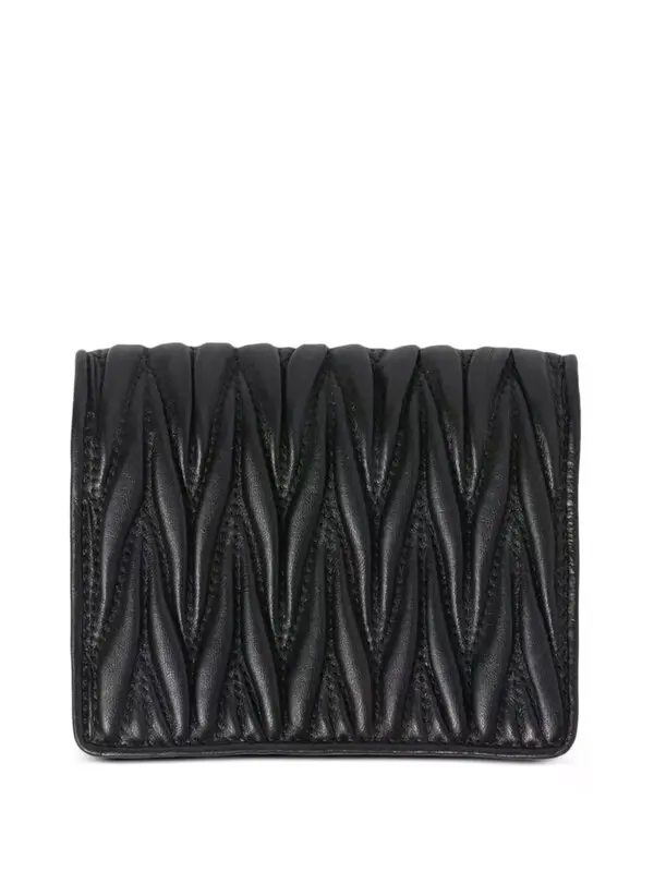 Miu Miu Small Matelassé Nappa Leather Wallet