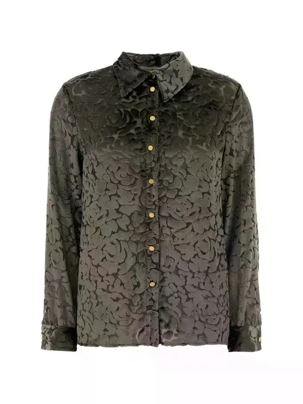 Alberta Ferretti Floral-devoré Shirt