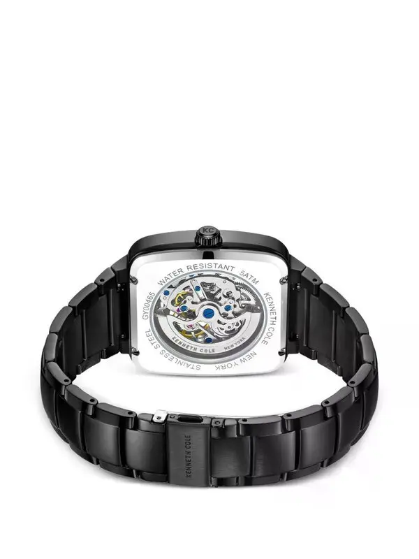 KENNETH COLE Skeleton-dial Square-face 40mm Watch