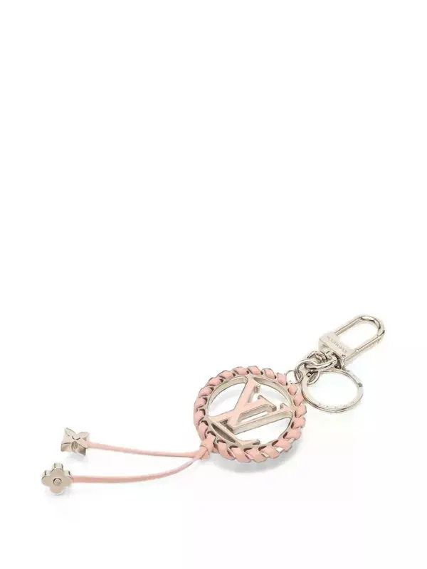 LOUIS VUITTON 2019 Brass Lambskin And Enamel Very Bag Charm And Holder Key Chain - Pink