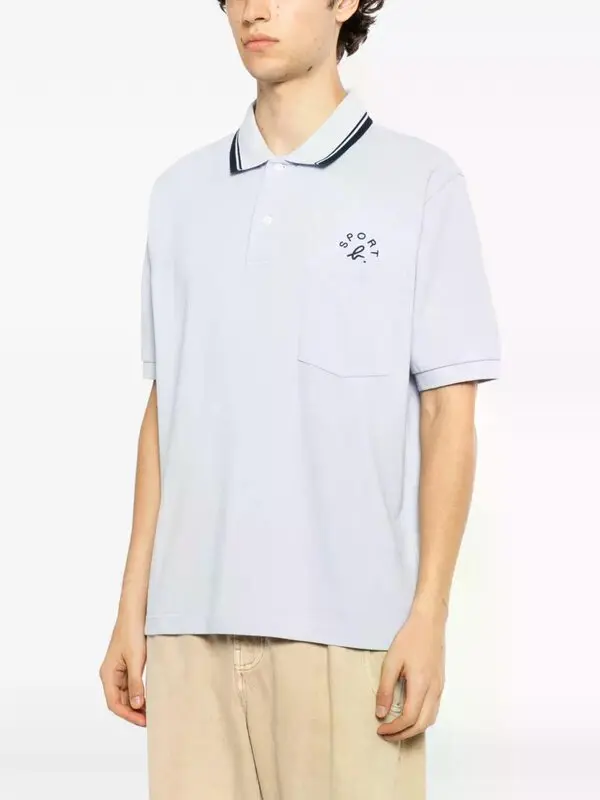 AGNES B. Logo-embroidered Polo Shirt