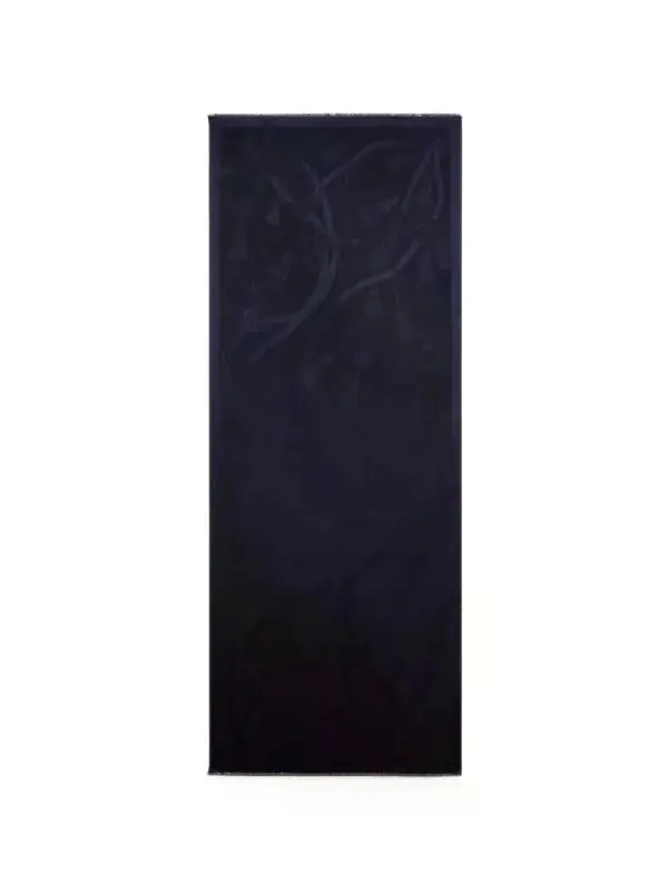 Etro Silk-and-wool Jacquard Scarf With Tone-on-tone Charm Motif