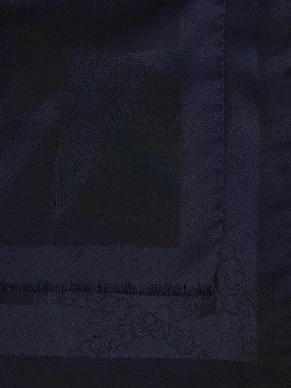 Etro Silk-and-wool Jacquard Scarf With Tone-on-tone Charm Motif
