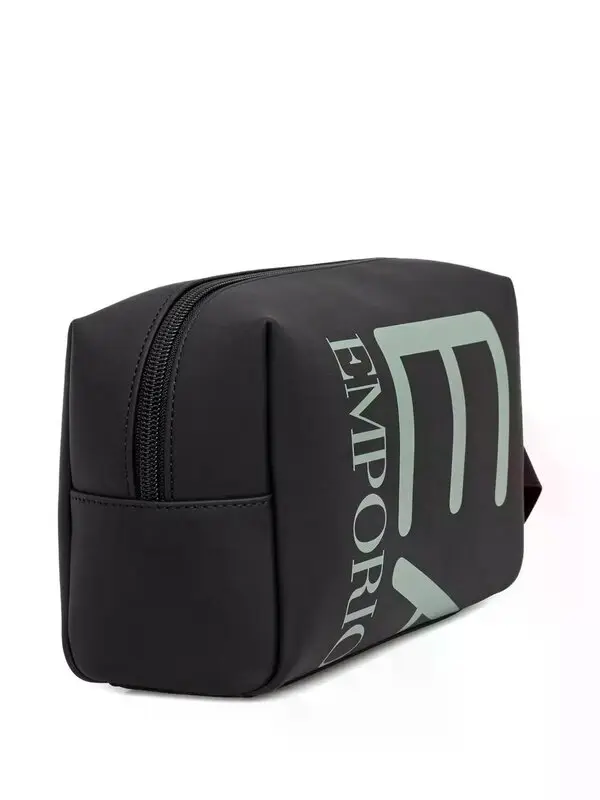 EA7 Logo Print Makeup Bag