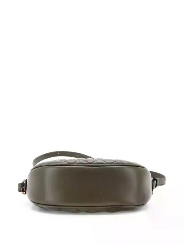 Versace La Medusa Quilted Leather Half Moon Crossbody Bag