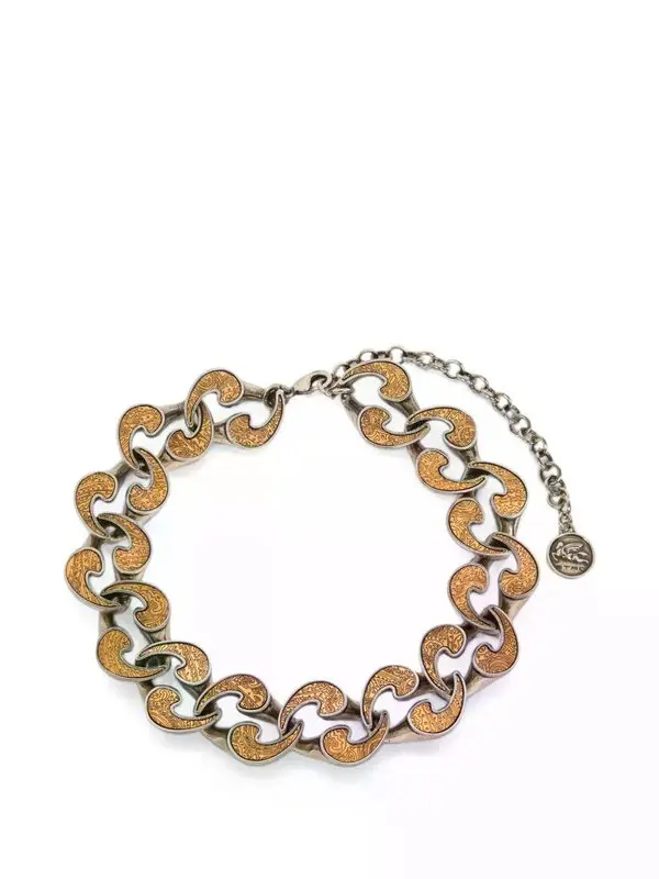 Etro Dual-finish Paisley Necklace