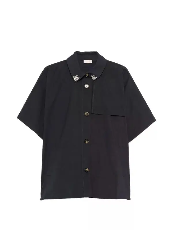 Liu Jo Crystal Embellished Short Sleeve Poncho