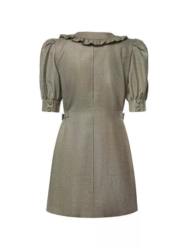 Alessandra Rich Checked Mini Dress