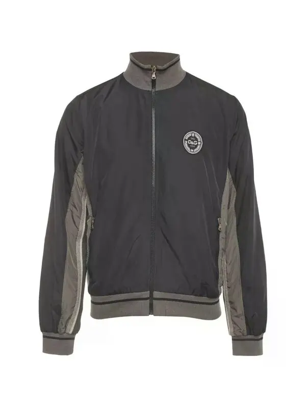 Dolce & Gabbana Lightweight Logo Patch Zip-up Jacket