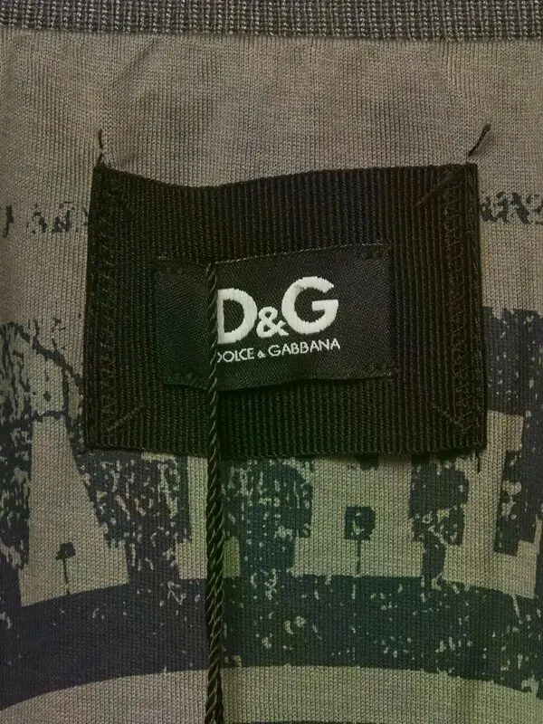 Dolce & Gabbana Lightweight Logo Patch Zip-up Jacket