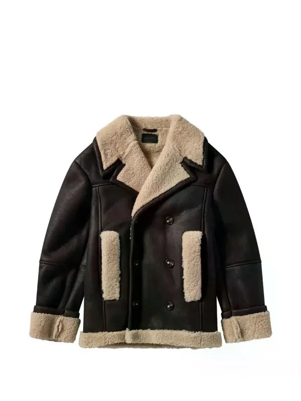 Simone Rocha Double-breasted Shearling Jacket